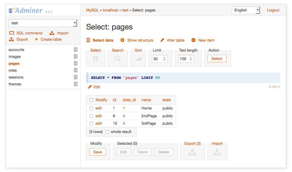 GitHub - pematon/adminer-theme: Responsive touch-friendly theme for Adminer database tool.